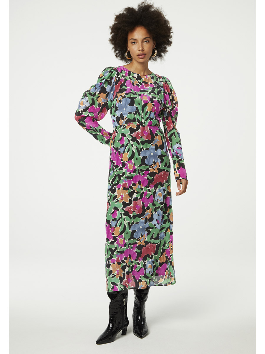 Fabienne Chapot Varin Dress Black/Vintage Rose - Alluring Boutique