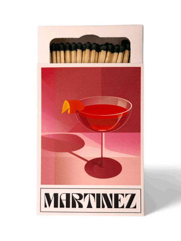 The Matchbox Maker Martinez Cocktail Matches - Alluring Boutique